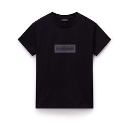 Napapijri T-Shirt "S-Box Logo Ss 1" in Schwarz | Gr.: S