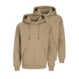 Jack & Jones Jack & Jones Sweatjacke / Hoodie Bradley in Coriander | Gr.: L