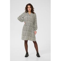 Kaffe Kleid KAmiriam A-shape in Black Oyster/Turtledove Animal | Gr.: 42