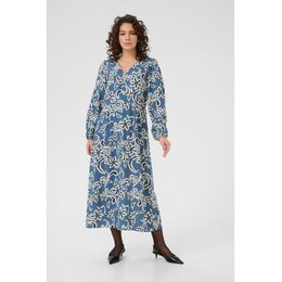 Kaffe Kleid KAdahlia Tight fit in Bering Sea/White Paisley | Gr.: 44
