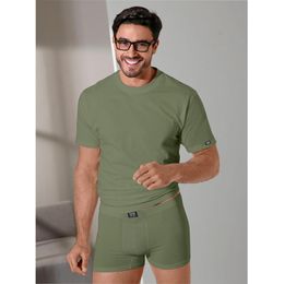 Kumpf Body Fashion Shirt in weiß + khaki | Gr.: 6