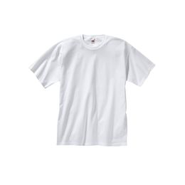 Fruit of the Loom Shirt in gr&uuml;n + wei&szlig; | Gr.: 5
