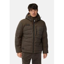 Camel Active Steppjacke mit abnehmbarer Kapuze in Dunkelbraun | Gr.: 58