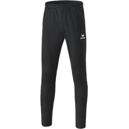 Erima Kinder Sweat Pants "Trainingshose Mit Wadeneinsatz 2.0" in Schwarz | Gr.: 116