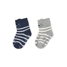 Sterntaler ABS Krabbelsocken 2er-Pack Bär in marineblau | Gr.: 18