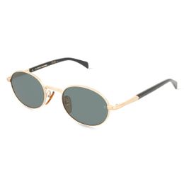 David Beckham DB 1196/S | Herren-Sonnenbrille | Fassung: Vollrand, Oval, Metall, Gold Schwarz | Glasfarbe: Grau