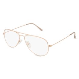 Fielmann BD 317 PILOT CL Brille Unisex | Fassung: Vollrand, Pilot, Rosegold Olive