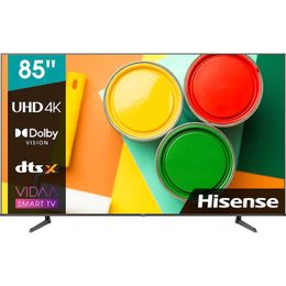 HISENSE LED-Fernseher »85A6EG« 216 cm/85 ′′ Smart-TV schwarz TÜV Rheinland - Data Privacy