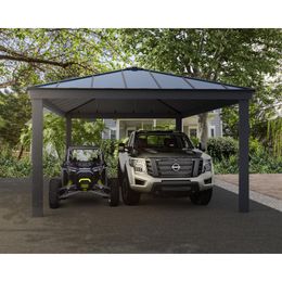 Doppelcarport &raquo;Colorado&laquo; Aluminium 544 cm Anthrazit 100% UV-gesch&uuml;tzt grau