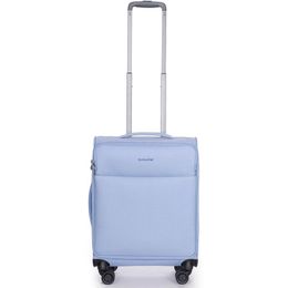 Stratic Weichgepäck-Trolley »Light + S, light blue« 37 l 4 Rollen Handgepäck Reisekoffer Reisegepäck TSA-Zahlenschloss light blue