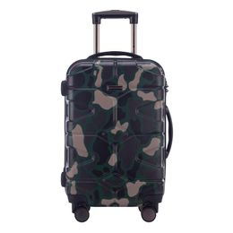 Hauptstadtkoffer Hartschalen-Trolley »X-Kölln, 58 cm, Camouflage« 40 l 4 Rollen Hartschalen-Koffer Handgepäck-Koffer Reisegepäck TSA Schloss...