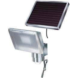 Fa.Brennenstuhl BRENNENSTUHL LED Solarleuchte »SOL« Tageslichtweiß mit Bewegungsmelder und Solar-Panel alu/silberfarben/transparent