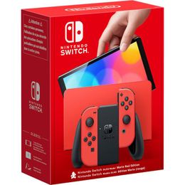 NINTENDO SWITCH Spielekonsole »OLED NEON Konsole r/b« 64 GB schwarz/rot Schließe die Joy-Con-Controller an die Konsole an. Spiele allein oder mit...