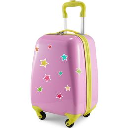 Hauptstadtkoffer Kinderkoffer »For Kids, Sterne« 24 l 4 Rollen Kinderreisegepäck Handgepäck-Koffer Kinder-Trolley Pink/Sterne