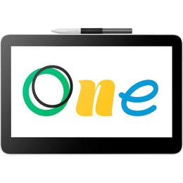 Wacom Grafiktablett &raquo;One 13 touch pen display&laquo; (33, 8 cm / 13, 3 &prime;&prime;) Android Full HD ) wei&szlig; Einfache Einrichtung