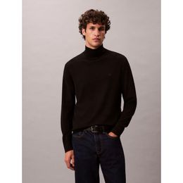 Calvin Klein Stehkragenpullover »LS MERINO MOCK NECK SWTR 14GG« Mit Rundhalsausschnitt, regular fit Black XXL XXL Stehkragenpullover von Calvin Klein