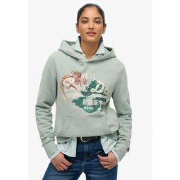 Superdry Kapuzensweatshirt light jade green S S Kapuzensweatshirt von Superdry