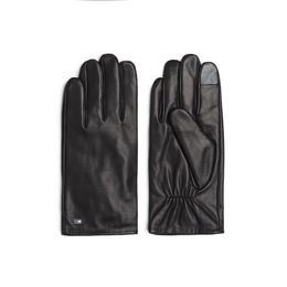 Tommy Hilfiger Lederhandschuhe »ESSENTIAL FLAG LEATHER GLOVES« mit Flagge Black