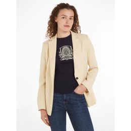 Tommy Hilfiger Longblazer &raquo;SMD CORE REGULAR SB BLAZER&laquo; mit Logostickerei Country Ivory 36 36 Blazer von Tommy Hilfiger