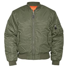 Mil-Tec US MA-1 Fliegerjacke & Bomberjacke PES oliv, Gr&ouml;&szlig;e XL