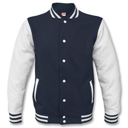 College Sweatjacke (Sale) navy/weiss, Größe XXL