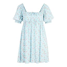 AÉROPOSTALE Kleid Damen Größe 34 hellblau / grün / rosa