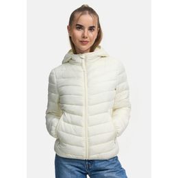Winterjacke Marikoo "Pack mich ein", Damen, Gr. M, weiß (sanftes weiß), Obermaterial: 100% Polyester; Innenmaterial: 100% Polyester; Futter&Wattierung: 100% Polyester, Jacken, Mit Kapuze und Beutel zum Verstauen der Jacke