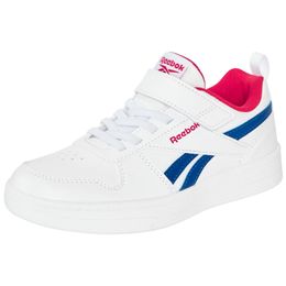 Sneaker Reebok CLASSIC "ROYAL PRIME ELASTIC LACE & TOP STRAP", Gr. 31, weiß, vectorrot, vectorblau, Synthetik, Schuhe
