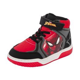 Disney Jungen Sneaker "SPIDERMAN", Gr. 28schwarz, Synthetik, Schuhe, mit cooler Blinkfunktion