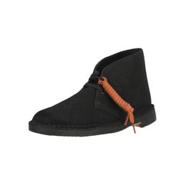 Clarks Herren Schnürschuh "Desert Boot", Gr. 44,5schwarz, Leder, Schuhe, mit mehrlagigem OrthoLite-Fußbett
