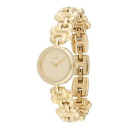 BOSS Uhr 'DOUBLE B DRESSY' Damen Gr&ouml;&szlig;e One Size gold / silber