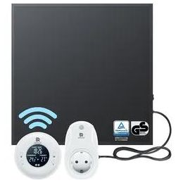 Bringer® Infrarotheizung - 300 (BRIH300) / BRTF: Funk Thermostat und Fernbedienung / Schwarz