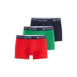 Tom Tailor Trunks Herren Größe S marine / grasgrün / karminrot