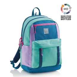 MIQUELRIUS Rucksack Amsterdam blau t&uuml;rkis lila 28 l 47 x 25 x 6 cm