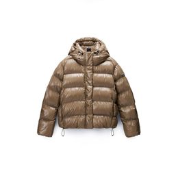 Napapijri Winter Jacket 'A-GLANE' female Gold size XS