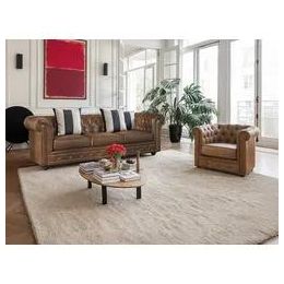 Sessel 2er-Set - Microfaser - Vintage-Look - CHESTERFIELD