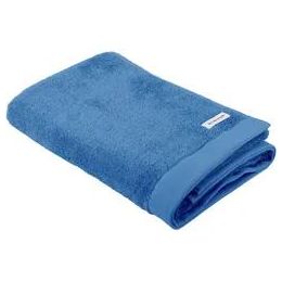 Duschtuch Tom Tailor HOME "COLOR BATH", blau (cool blau), B:70cm L:140cm, Frottier, Frottier, Handtücher, 100% Baumwolle, 70x140 cm, uni, große Farbauswahl