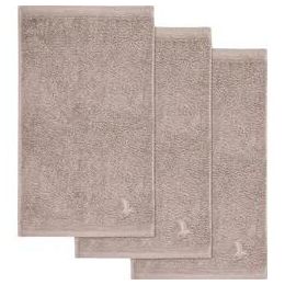 Möve Gästehandtücher MÖVE "Superwuschel", weiß (cashmere), B:30cm L:50cm, Walkfrottee, Baumwolle, Handtücher, Gästehandtücher Set mit Bordüre, 100% Premium Cotton Baumwolle, weich