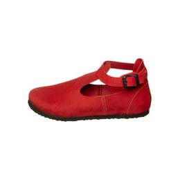 Comfortfusse Leder-Ballerinas in Rot - 66% | Größe 39 | Damen-ballerinas