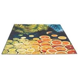 Teppich Sansibar "Rantum Beach 004", bunt (multi), B:120cm H:5mm L:180cm, Polypropylen, Teppiche, Teppich, Flachgewebe, modernes Sommer Design, In- und Outdoor geeignet