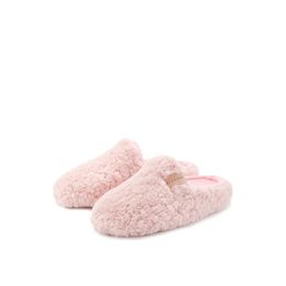 ELBSAND Hausschuh pink Gr. 36 für Damen. Mit Fellimitat