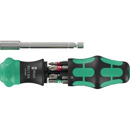 Wera Kompaktwerkzeug 'Kraftform Kompakt 28 RA 1' PH/PZ/SL/TX 6‐teilig
