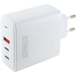 Schwaiger Ladeadapter weiß 65 W 1 x USB-A/2 x USB-C
