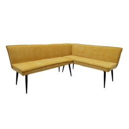 HTI-Living Eckbank 195 x 154 cm Mesilla Gelb kurzer Schenkel rechts