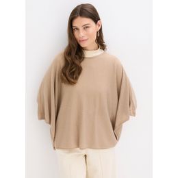bonprix kurzer Wollponcho, beige