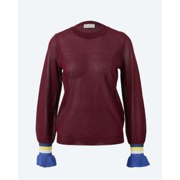 Pullover mit metallischem Garn