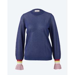 Pullover mit metallischem Garn