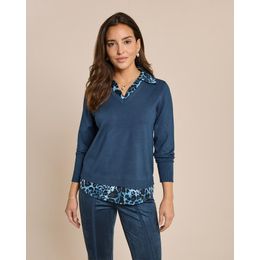 Pfeffinger Pullover mit Blusenelementen