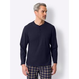 WITT Herren Schlafanzug-Shirt, marine, Gr&ouml;&szlig;e 52/54