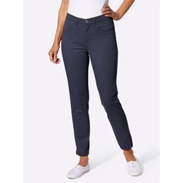 WITT Damen Jeans mit Rei&szlig;verschluss am Saum, marine, Gr&ouml;&szlig;e 48